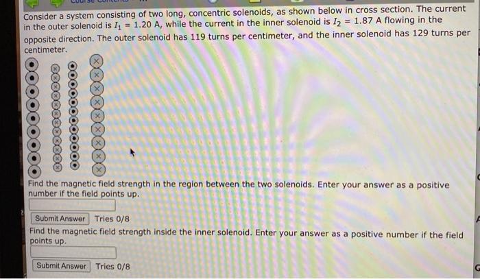 Solved Consider a system consisting of two long, concentric | Chegg.com
