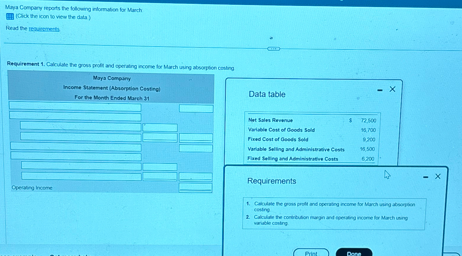 Solved Maya Company reports the following information for | Chegg.com