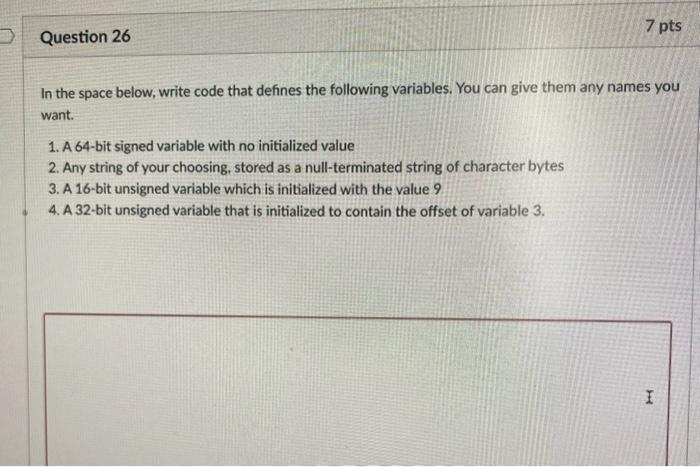Solved please answer all of this question and make sure it | Chegg.com