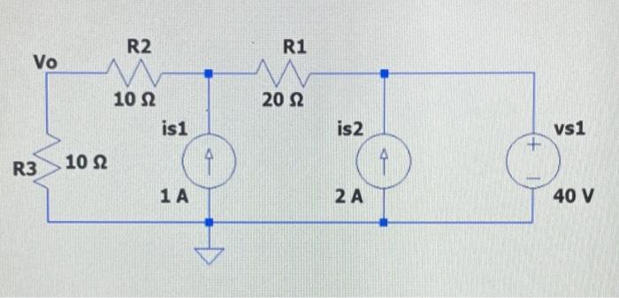 Solved Using the Superposition principle, find Vo. *Hint: Vo | Chegg.com Solved Using the Superposition principle, find Vo. *Hint: Vo | Chegg.com