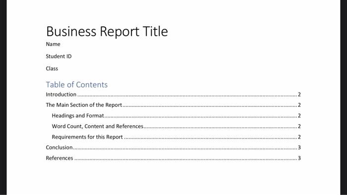 Solved Assignment Requirements Prepare a report on a | Chegg.com