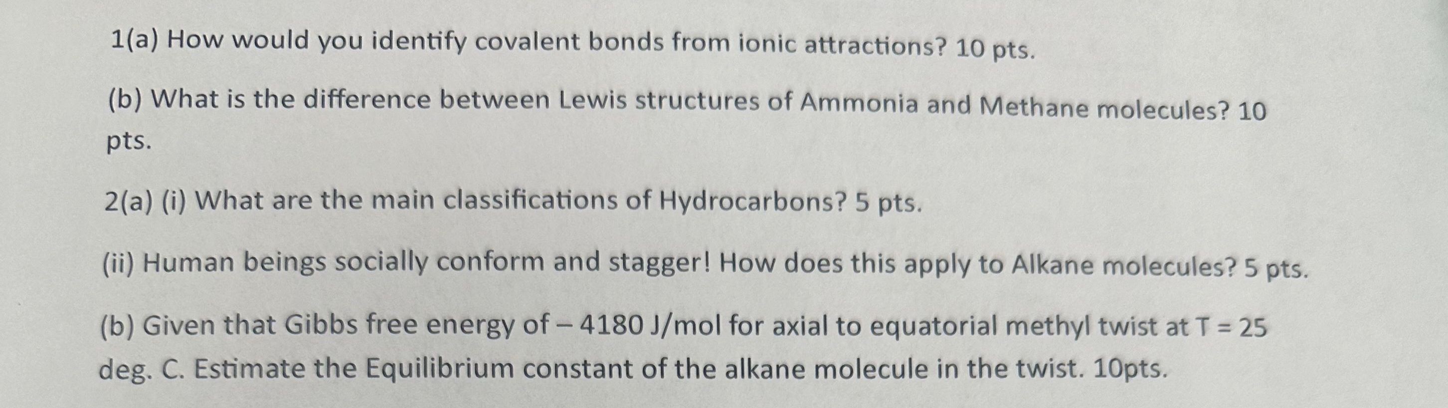 Solved 1(a) ﻿How would you identify covalent bonds from | Chegg.com