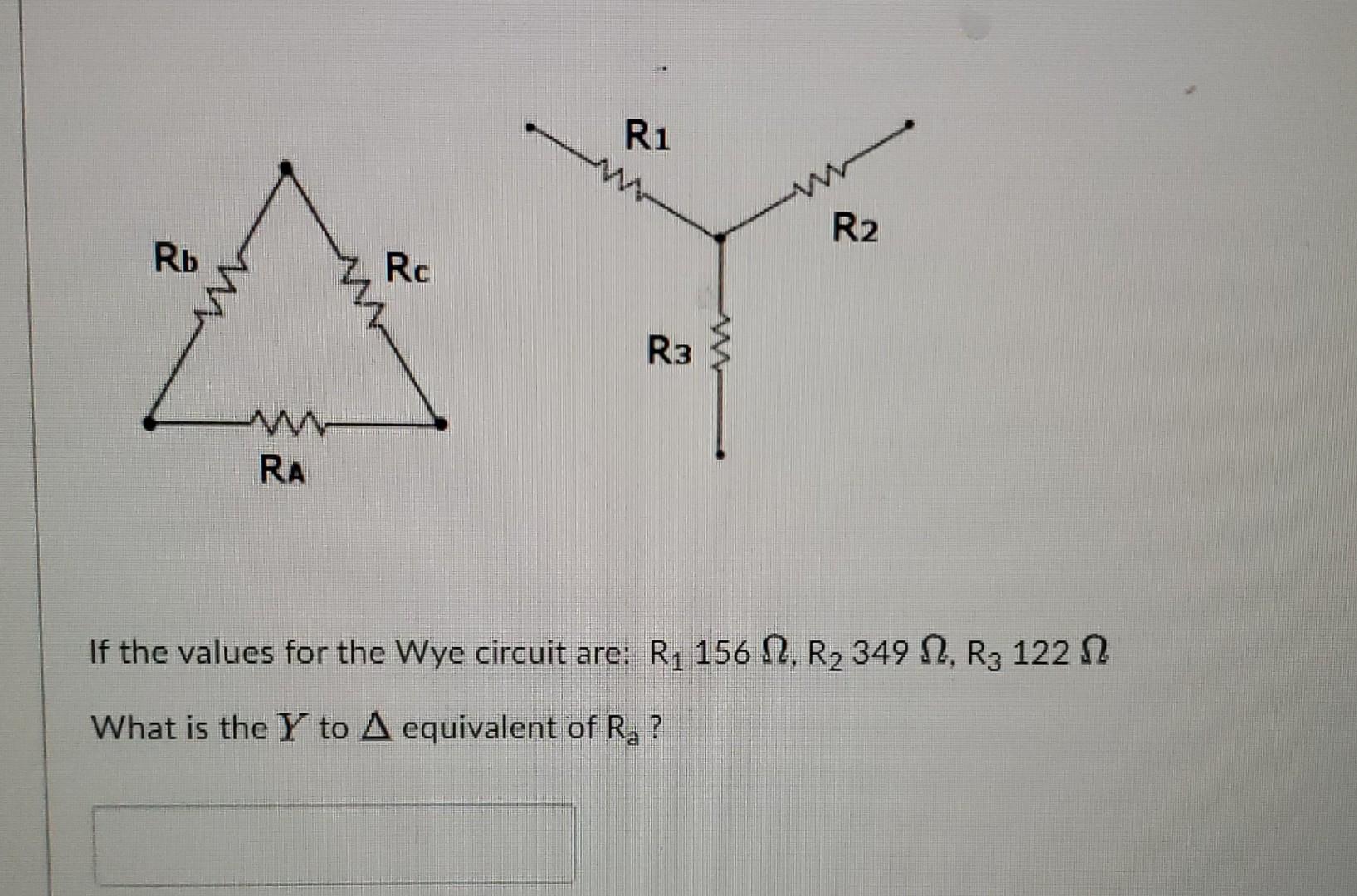 Solved If the values for the Delta circuit are: | Chegg.com