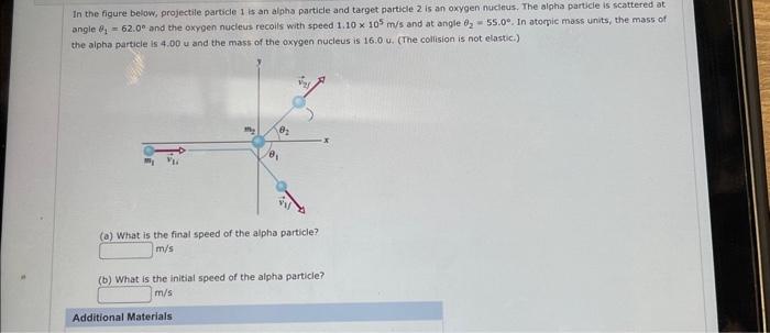 In the figure below, projectile particle 1 is an | Chegg.com