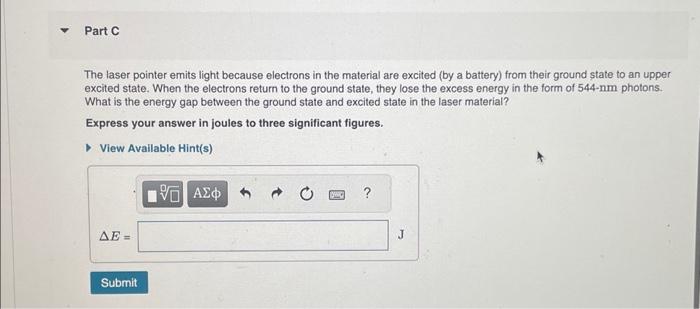 Solved A green laser pointer emits light with a wavelength | Chegg.com