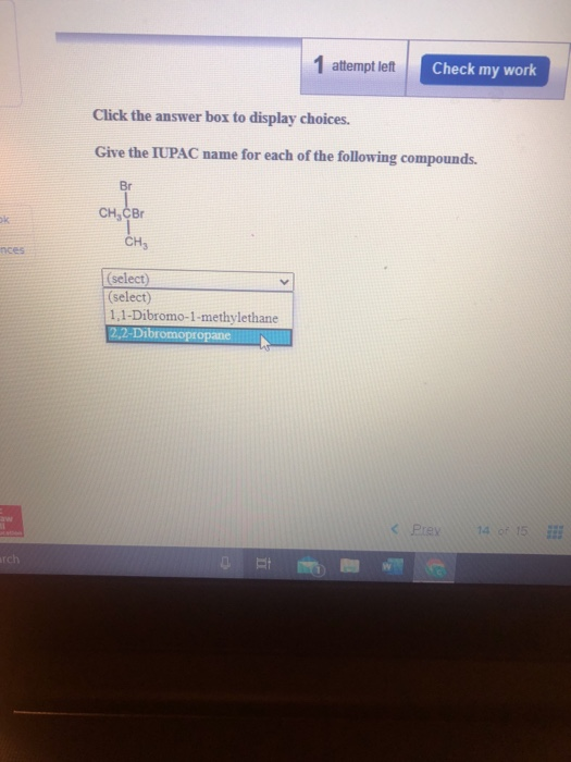 Solved 1 attempt left Check my work Click the answer box to | Chegg.com
