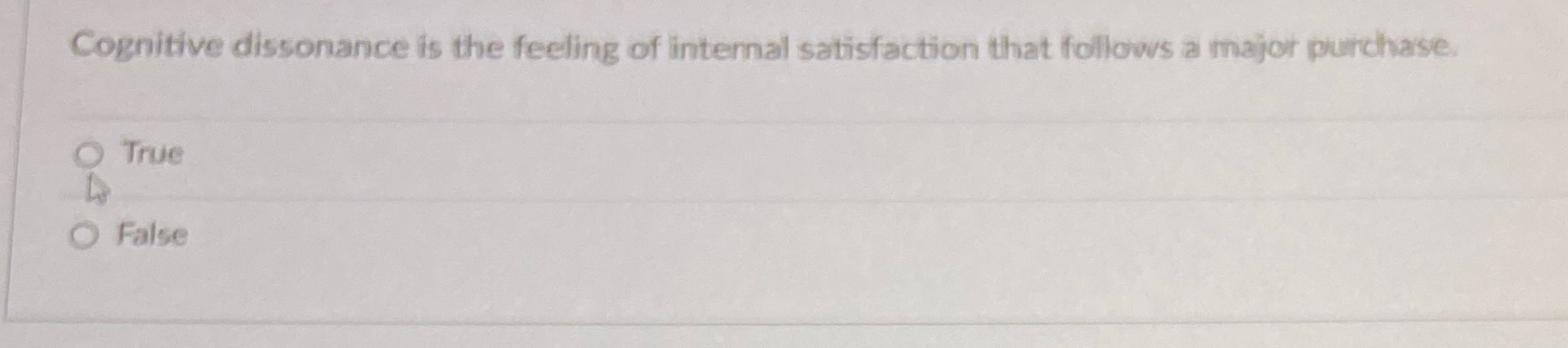 Solved Cognitive dissonance is the feeling of internal | Chegg.com