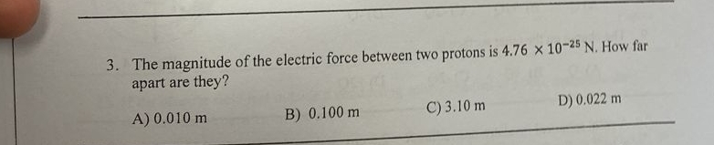 Solved The magnitude of the electric force between two | Chegg.com