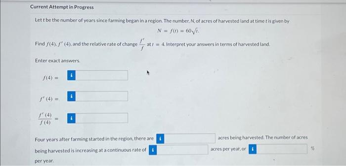 Solved Current Attempt in Progress Lett be the number of | Chegg.com