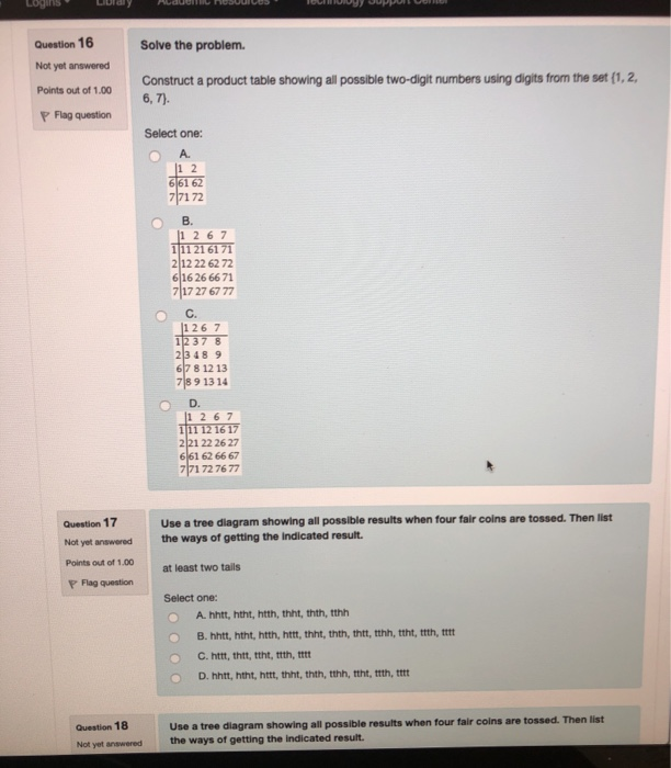 Solved LogisLUdly ALUHUSUULOSTETY JUU Question 16 Solve the | Chegg.com