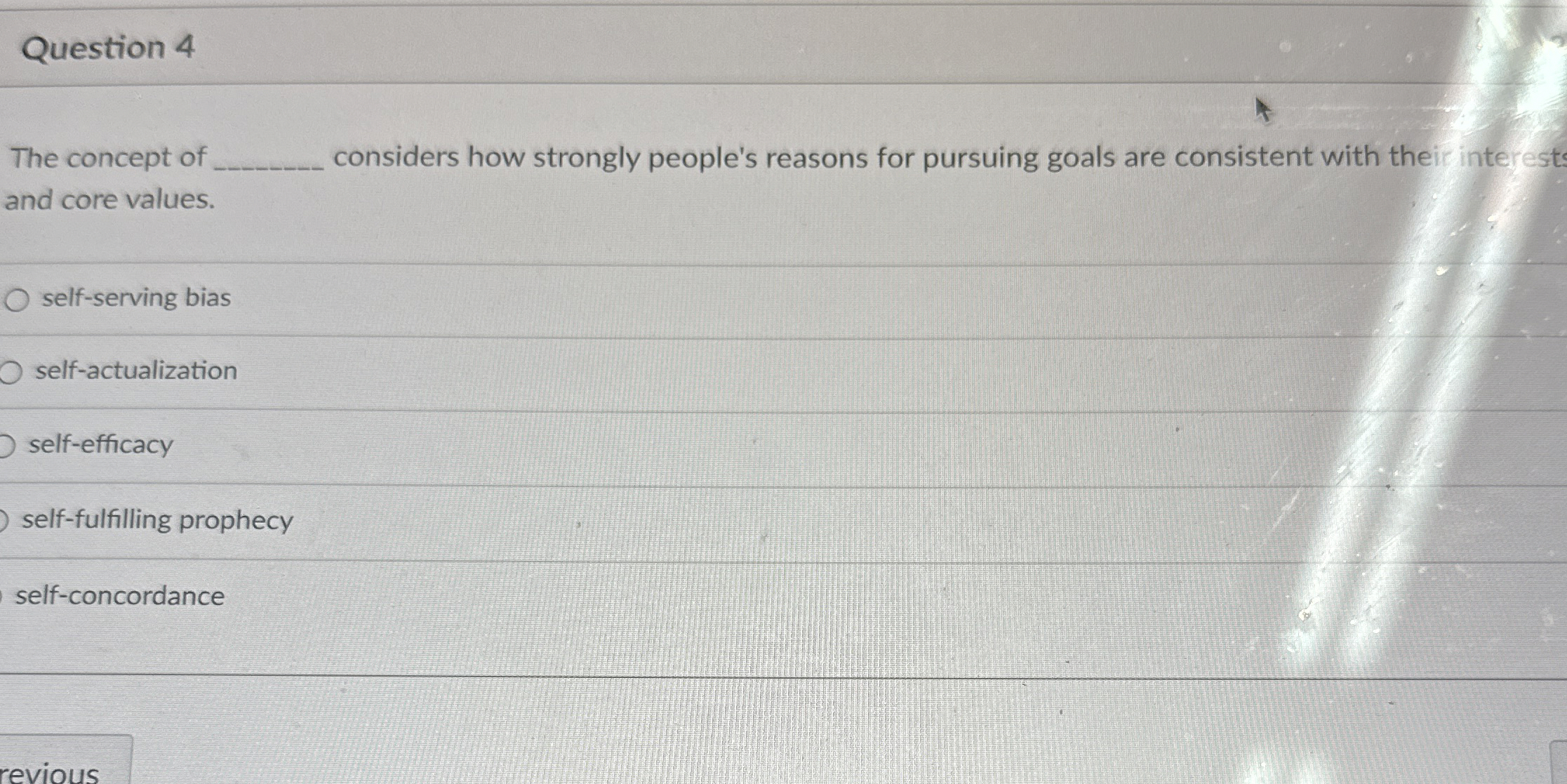 Solved Question 4The concept of considers how strongly | Chegg.com