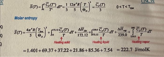 can someone show me a break down of how these molar | Chegg.com