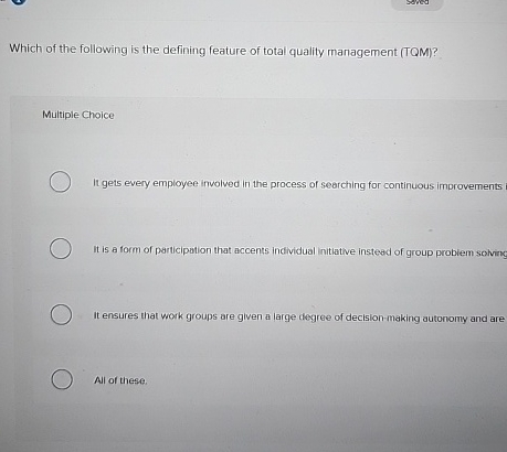 Solved Which of the following is the defining feature of | Chegg.com