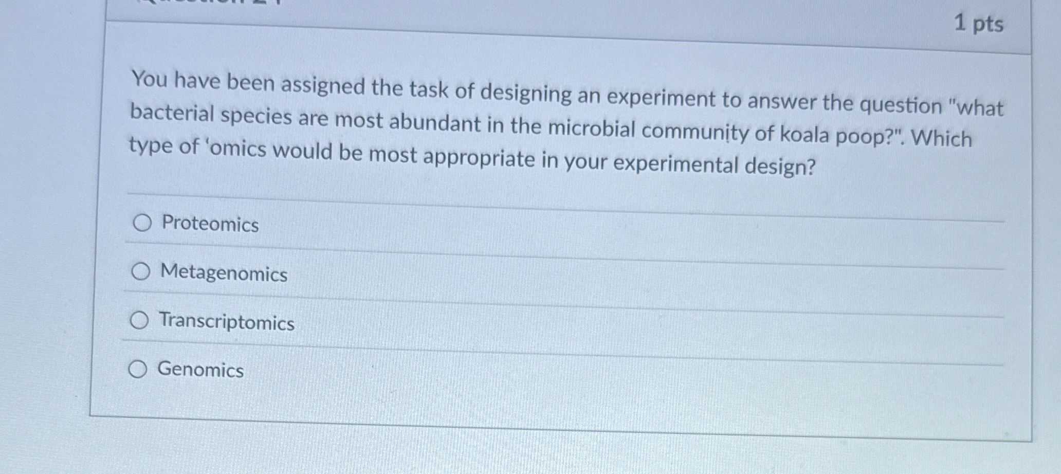 Solved 1 ﻿ptsYou have been assigned the task of designing an | Chegg.com