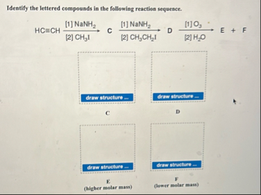 Solved Identify the lettered compounds in the following | Chegg.com