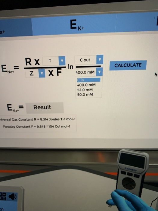 Solved Ek Ec Eva Cout Rx 1 Z Xf In Calculate Na 400 0 Mm 1