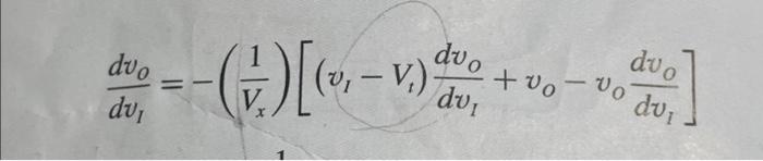 Solved 1 Vo = Vop (v; - V.)? 2V dro tvo duo doo du, = | Chegg.com