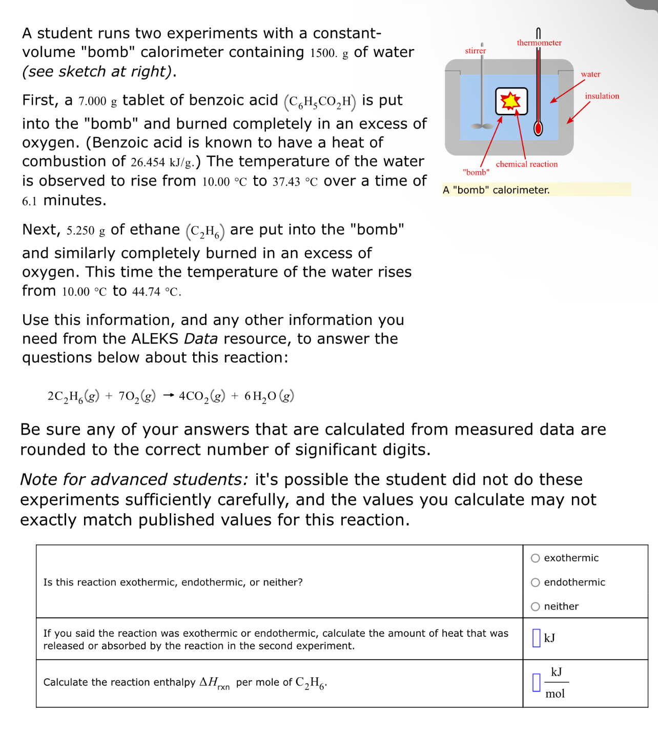 Solved A student runs two experiments with a constantvolume | Chegg.com