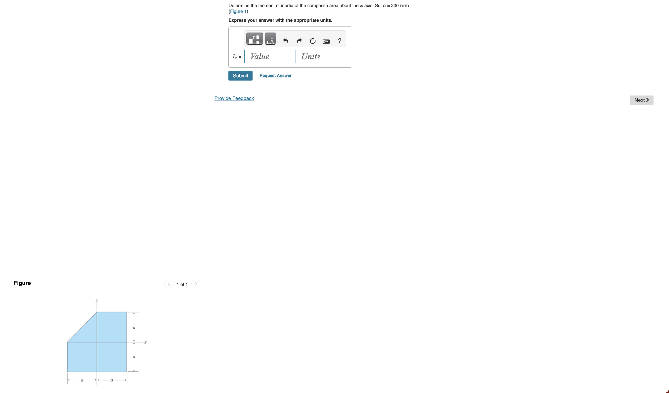 Solved Determine the moment of inertia of the composite area | Chegg.com