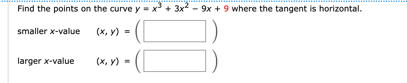 Solved Find the points on the curve y=x3+3x2-9x+9 ﻿where the | Chegg.com