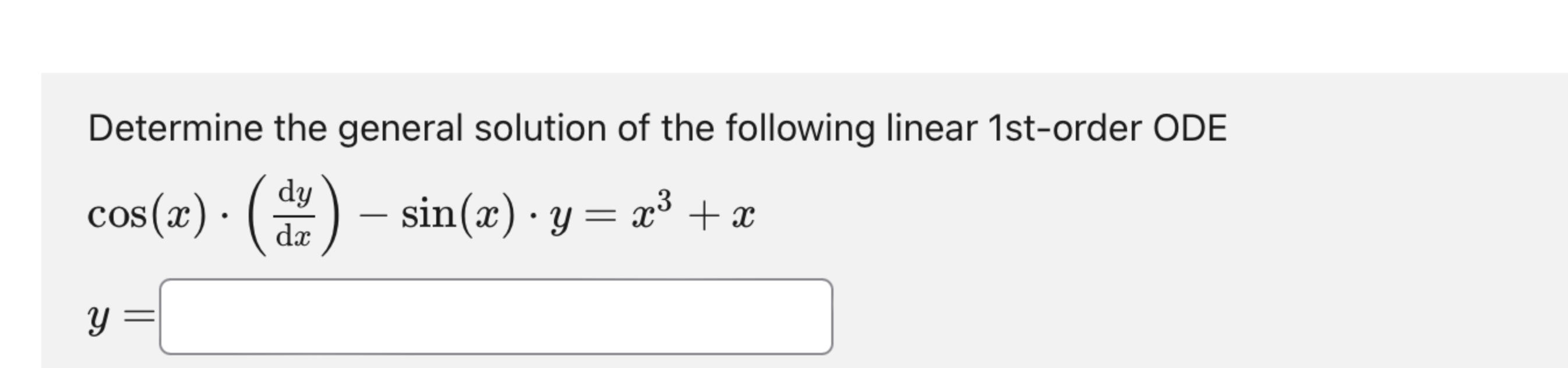 Solved Determine the general solution of the following | Chegg.com