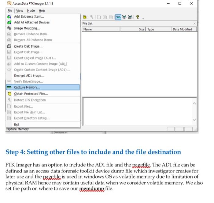 Solved Install FTK Imager on USB drive FTK Imager has two | Chegg.com
