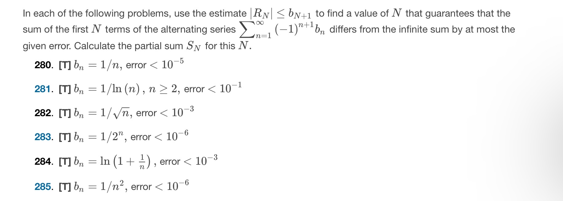 In each of the following problems, use the estimate | Chegg.com