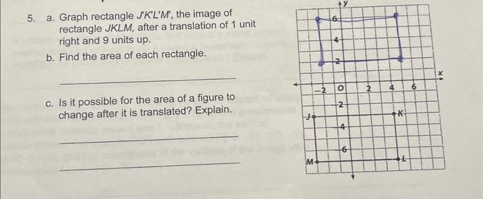 Solved a. Graph rectangle J′K′L′M′, the image of rectangle | Chegg.com