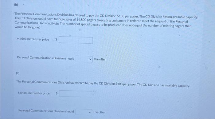 Solved Comm Devices (CD) is a division of Marigoid | Chegg.com