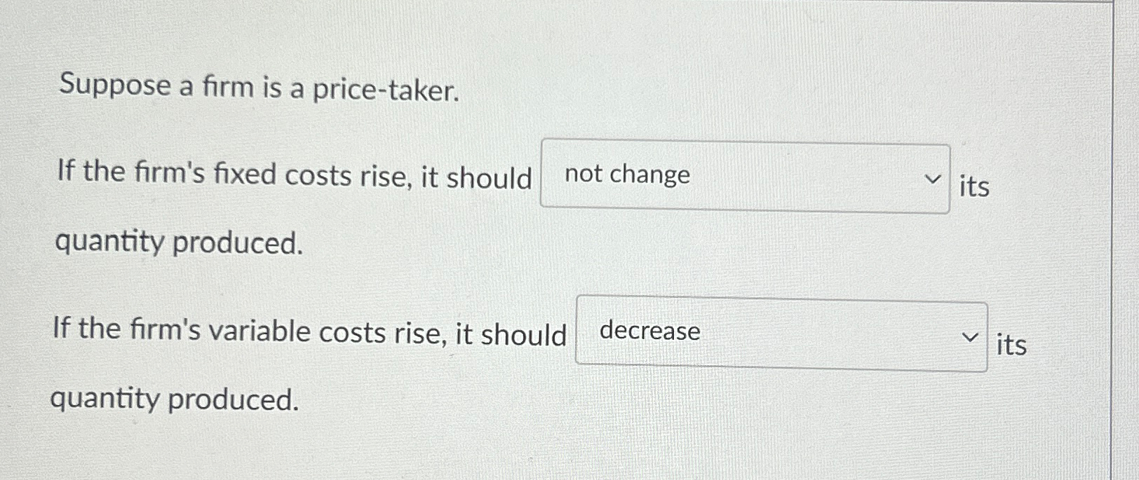 Solved Suppose a firm is a price-taker.If the firm's fixed | Chegg.com