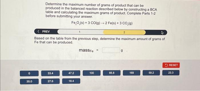 Solved Determine the maximum number of grams of product that | Chegg.com