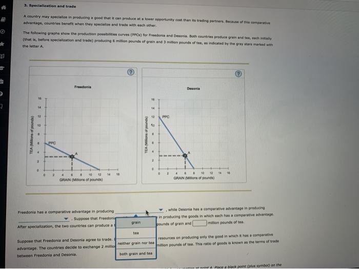 Solved 3. Specialization and trade A country may specialize | Chegg.com