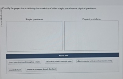 Solved Classify the properties as defining characteristics | Chegg.com