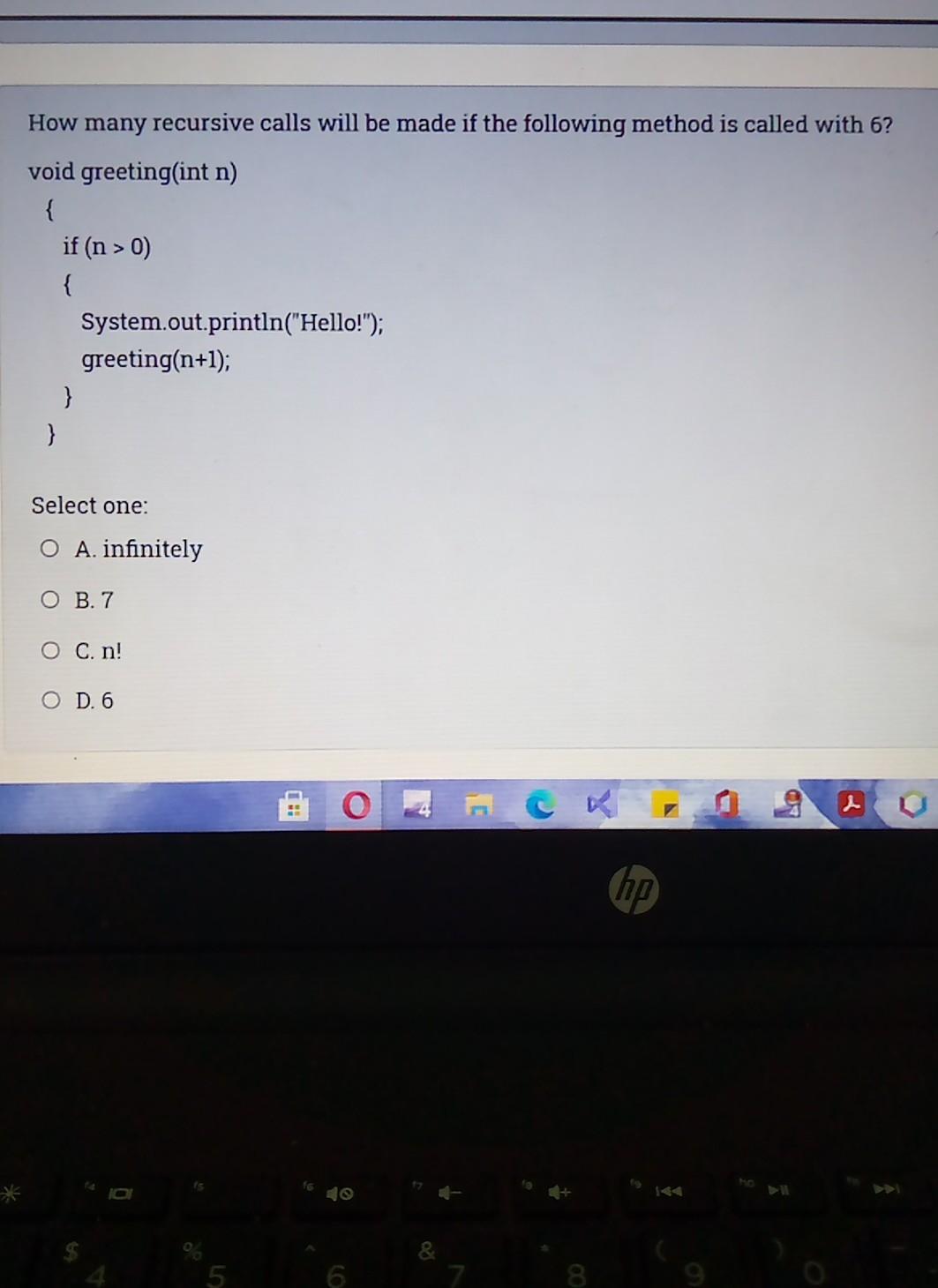 Solved How many recursive calls will be made if the | Chegg.com