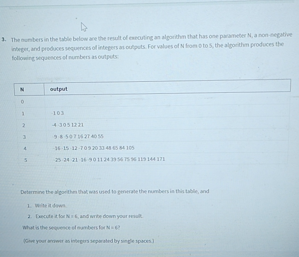 Solved The numbers in the table below are the result of | Chegg.com