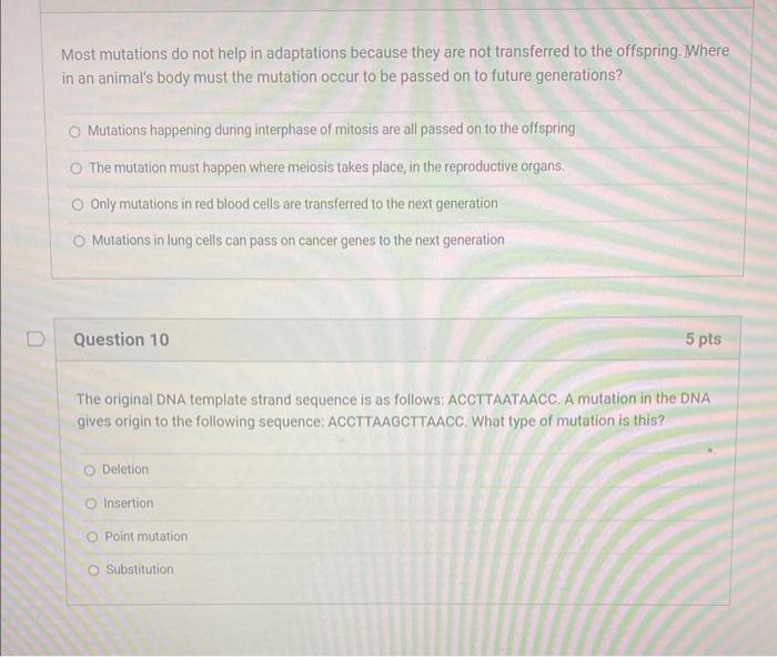 Solved Most mutations do not help in adaptations because | Chegg.com