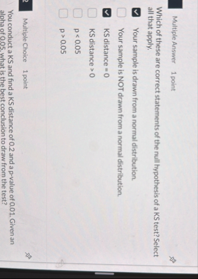 Solved Multiple Answer 1 ﻿pointWhich of these are correct | Chegg.com