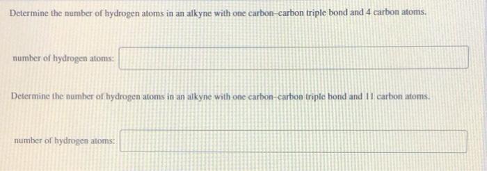 Solved Determine the number of hydrogen atoms in an alkane | Chegg.com