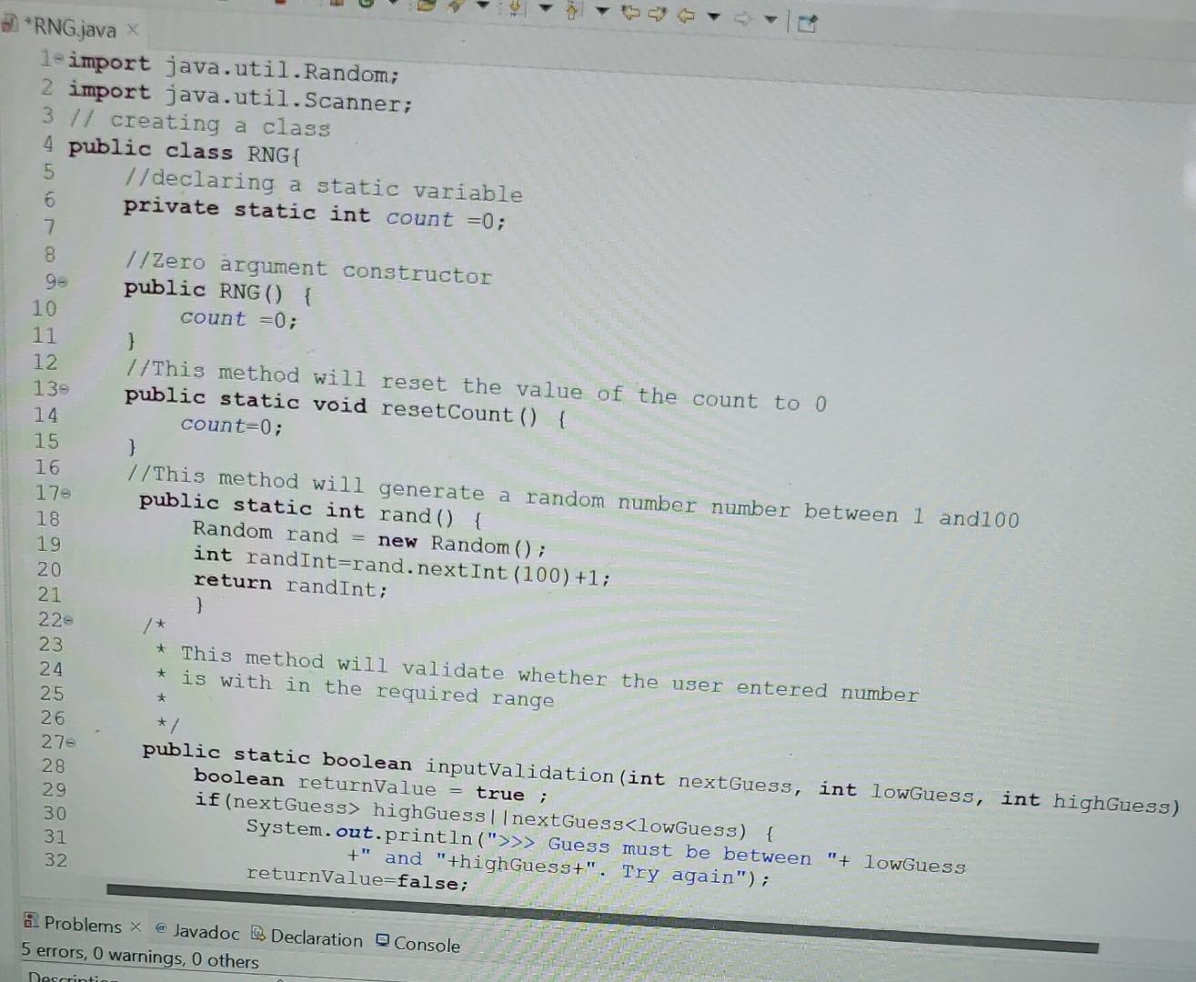 Solved 1eimport java.util. Random; 2 import java.util. | Chegg.com