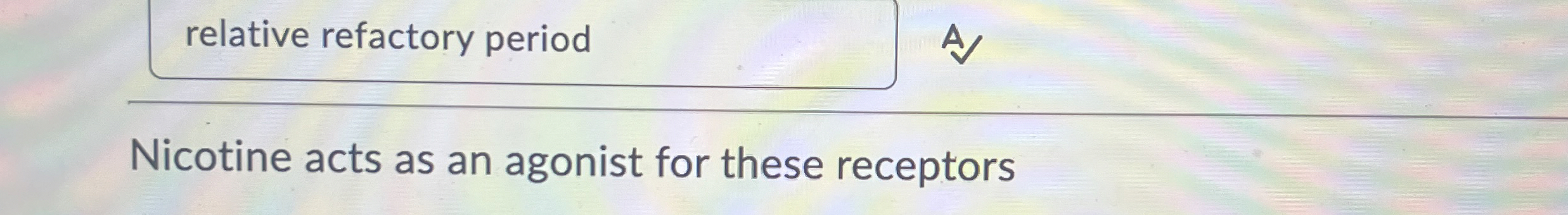 Solved Nicotine acts as an agonist for these receptors | Chegg.com