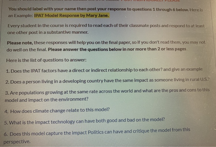 Solved You should label with your name then post your | Chegg.com