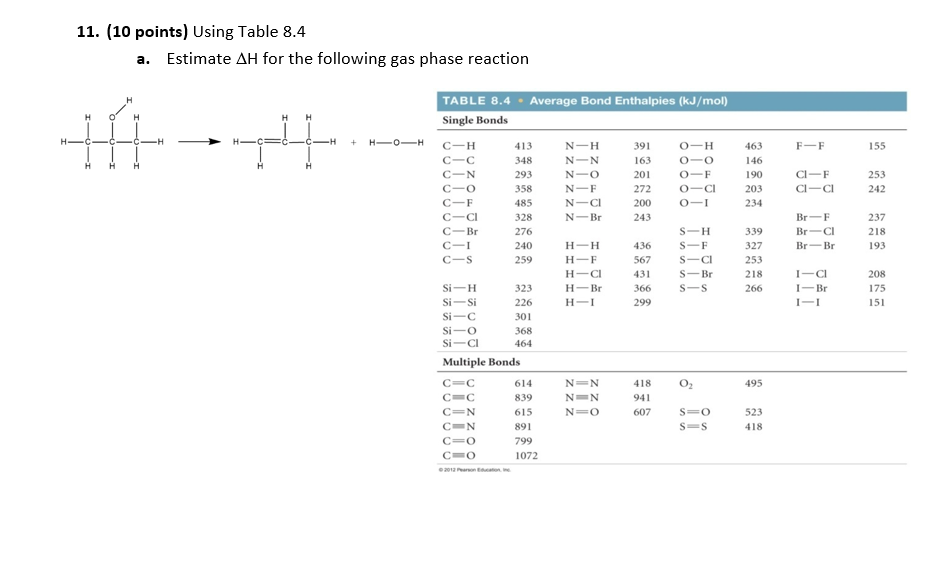 Solved by an EXPERT 11. (10 ﻿points) ﻿Using Table 8.4a. ﻿Estimate | Chegg.com