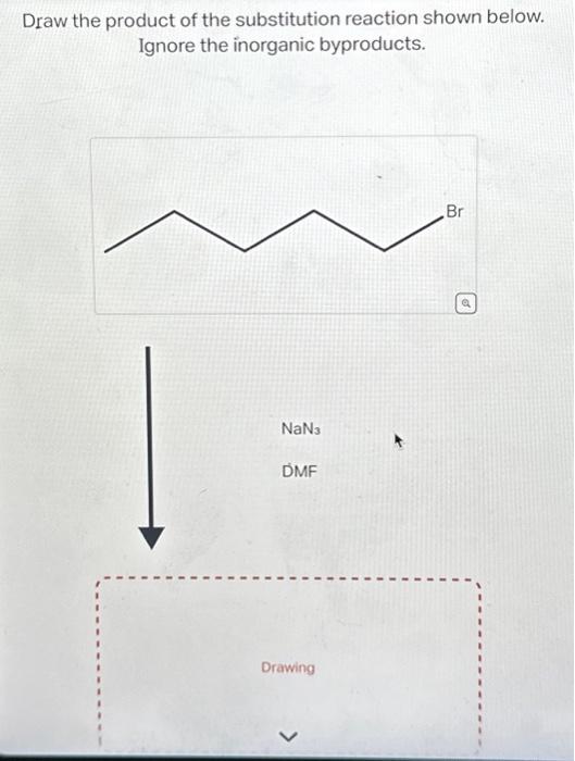 Solved Draw the product of the substitution reaction shown | Chegg.com