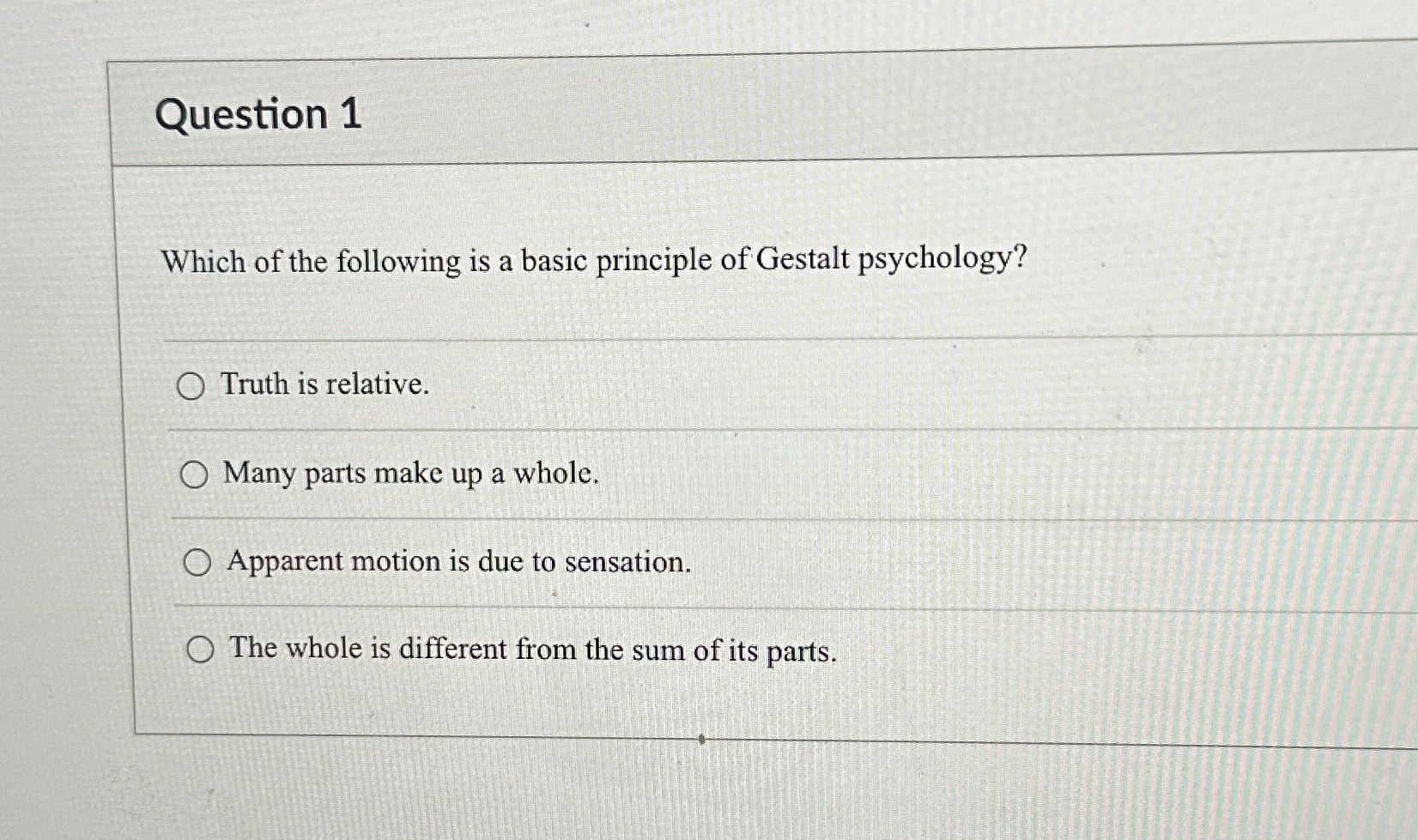 Solved Question 1Which of the following is a basic principle | Chegg.com