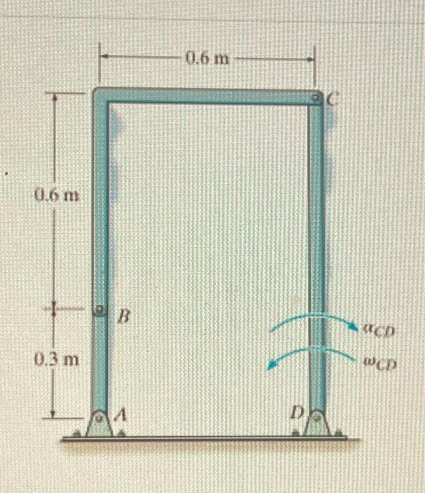 Solved Determine the angular acceleration of link AB if link | Chegg.com