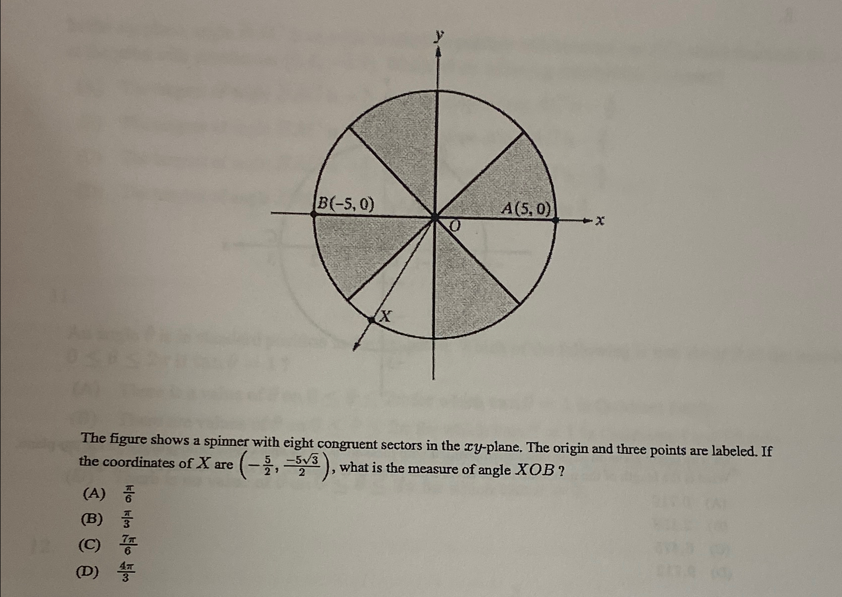 Solved The figure shows a spinner with eight congruent | Chegg.com