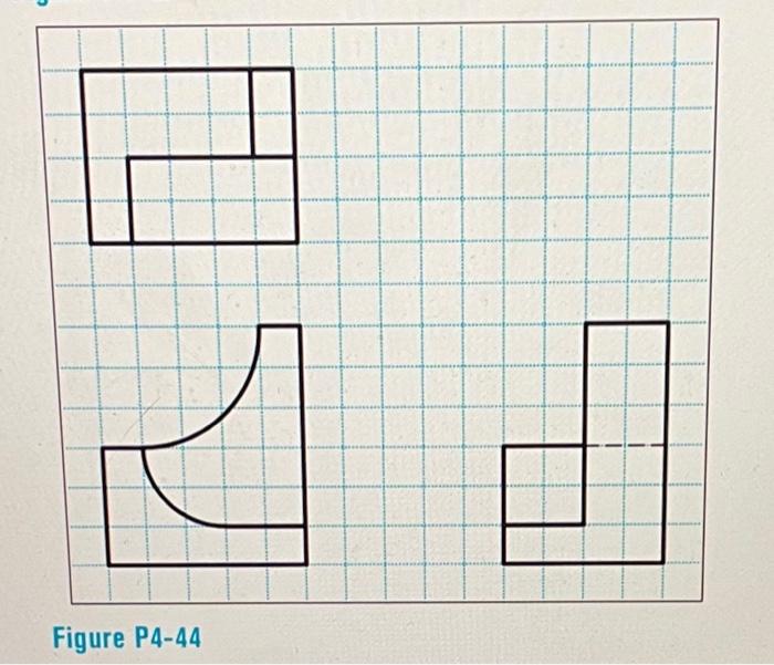 Solved 9. Given the multiview set of the cut block objects | Chegg.com