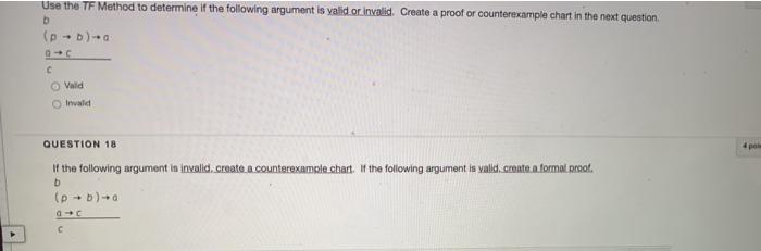 Solved Use the TF Method to determine if the following | Chegg.com