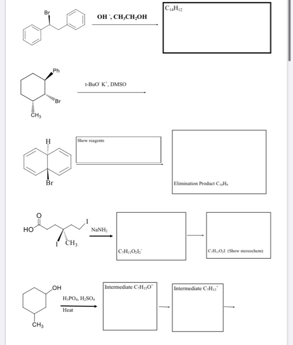 Solved CH2 OH, CH,CHOH من اس t-BuOK , DMSO Show reagents | Chegg.com