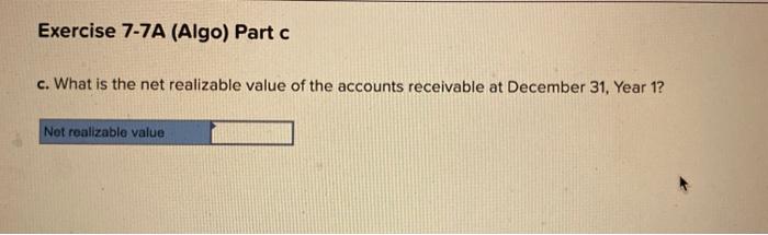 Solved Exercise 7-7A (Algo) Effect of recognizing | Chegg.com